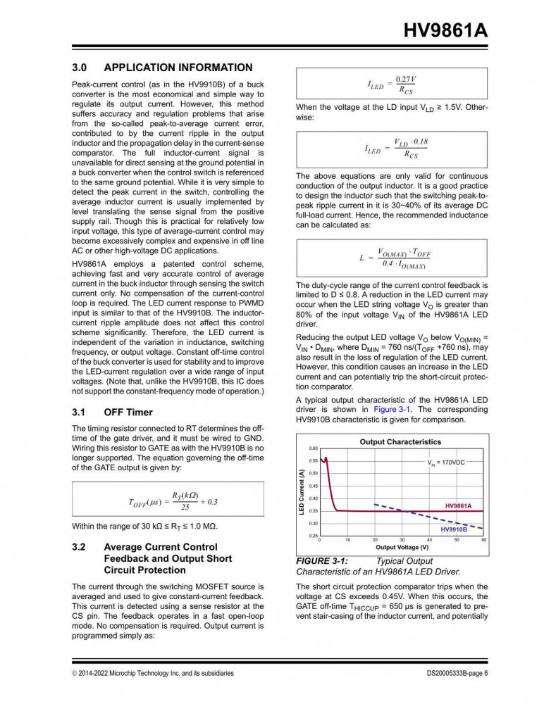 HV9861A datasheet page 6