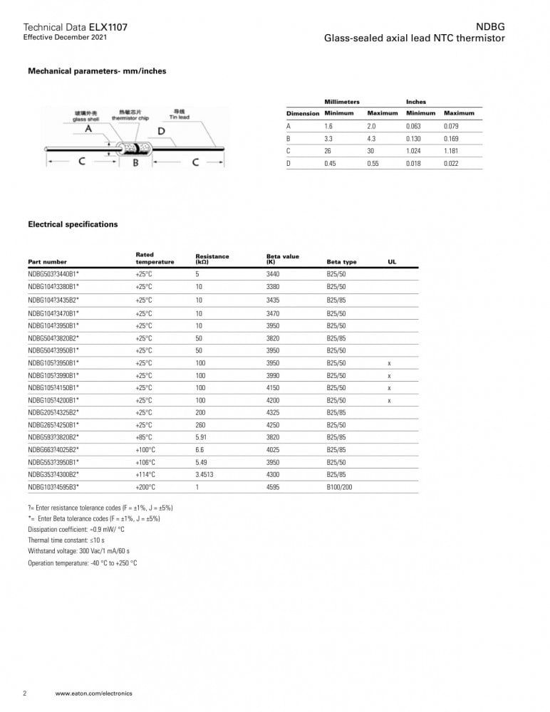 EATON NDBG datasheet page 2
