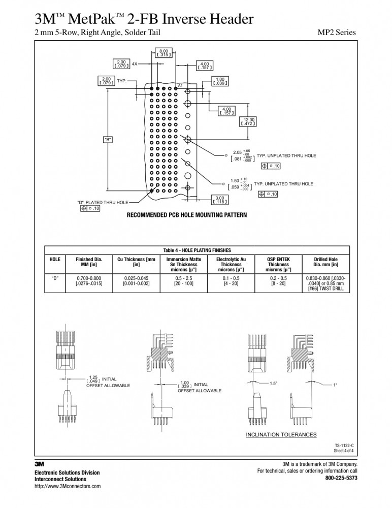 3M MP2-P030-54M1-LR technical document page 4
