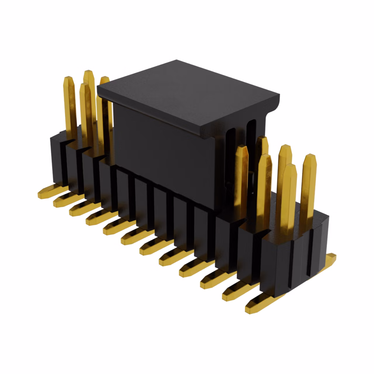 Slim-Grid Header, 24 Circuits, Surface Mount, Vertical, Unshrouded, 0.05µm Overall Gold (Au) Plated, with Pick-and-Place Cap, Tube, Lead-Free for sale