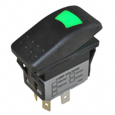 E-Switch R711FE1-SXXX2BDGNW Rocker Switch for sale