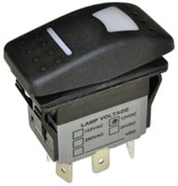 E-Switch R711FE1-SXXX2BDGNW Rocker Switch for sale