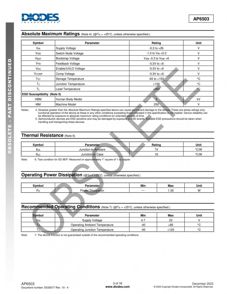 AP6503SP-13 datasheet page 3