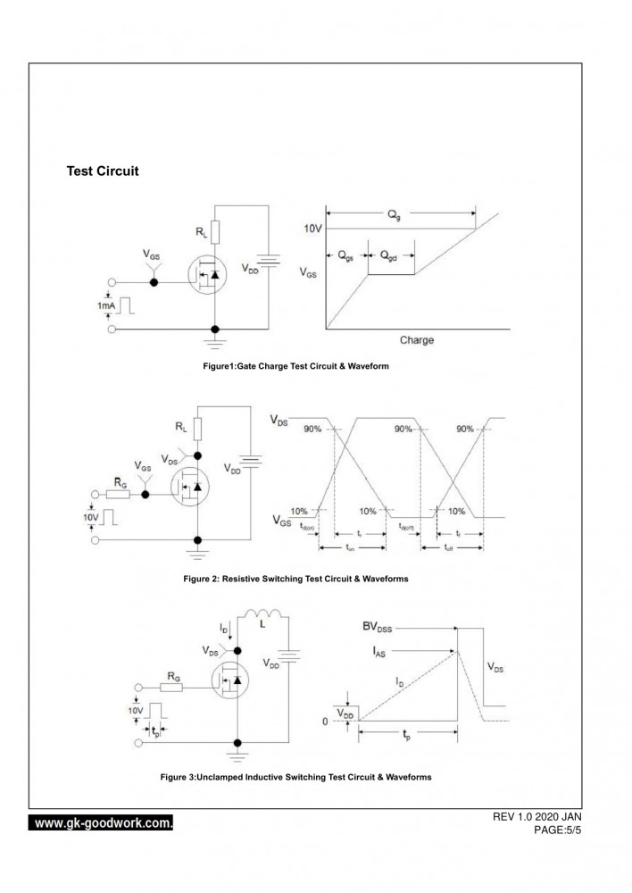 GOODWORK 30N10 technical document page 5
