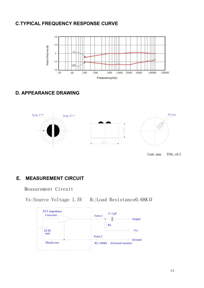 GMI9752U-2C36DB specification approval page 3