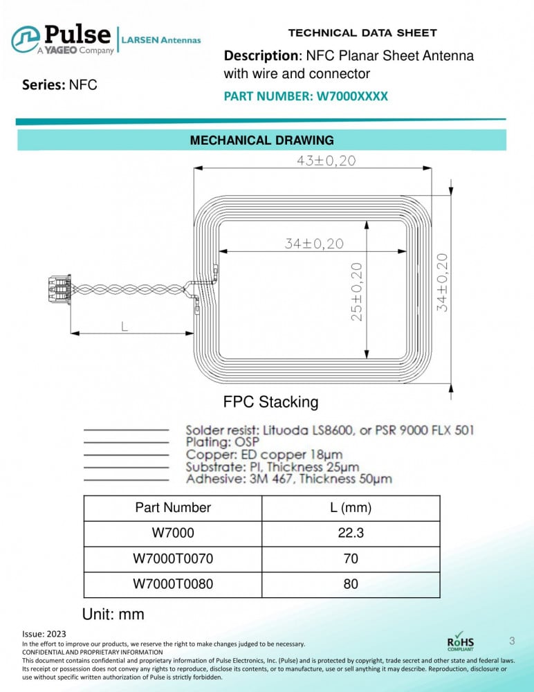 W7000 datasheet page 3