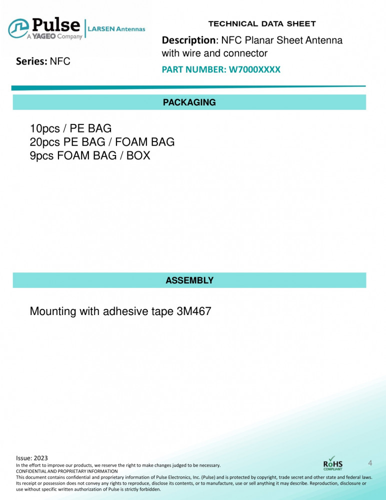 W7000 datasheet page 4
