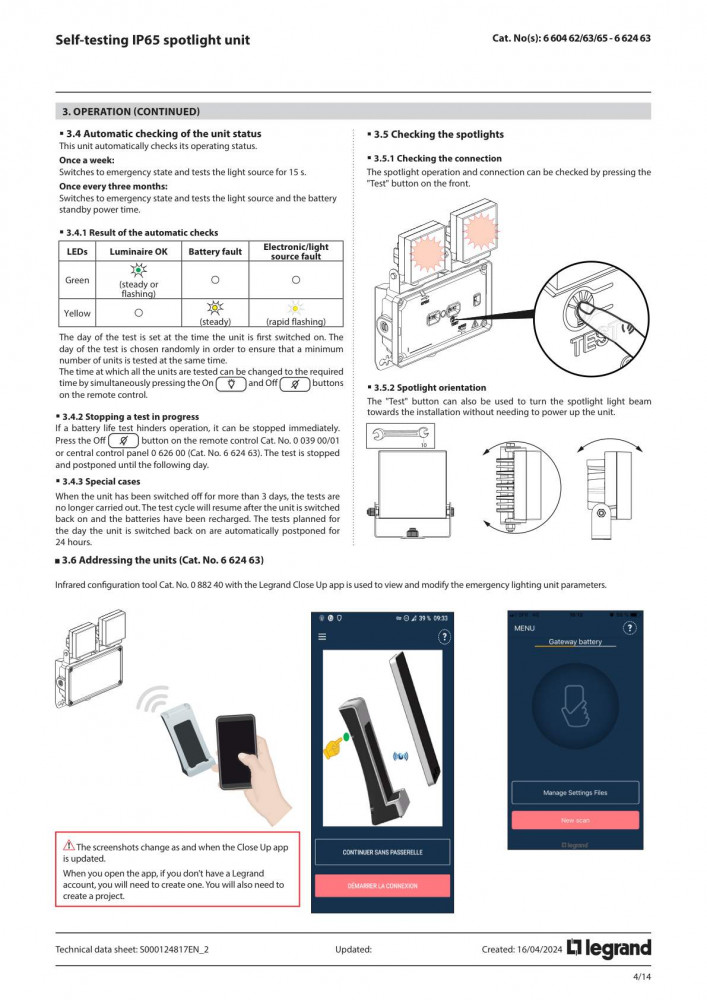 Legrand 660463 technical document, page 4