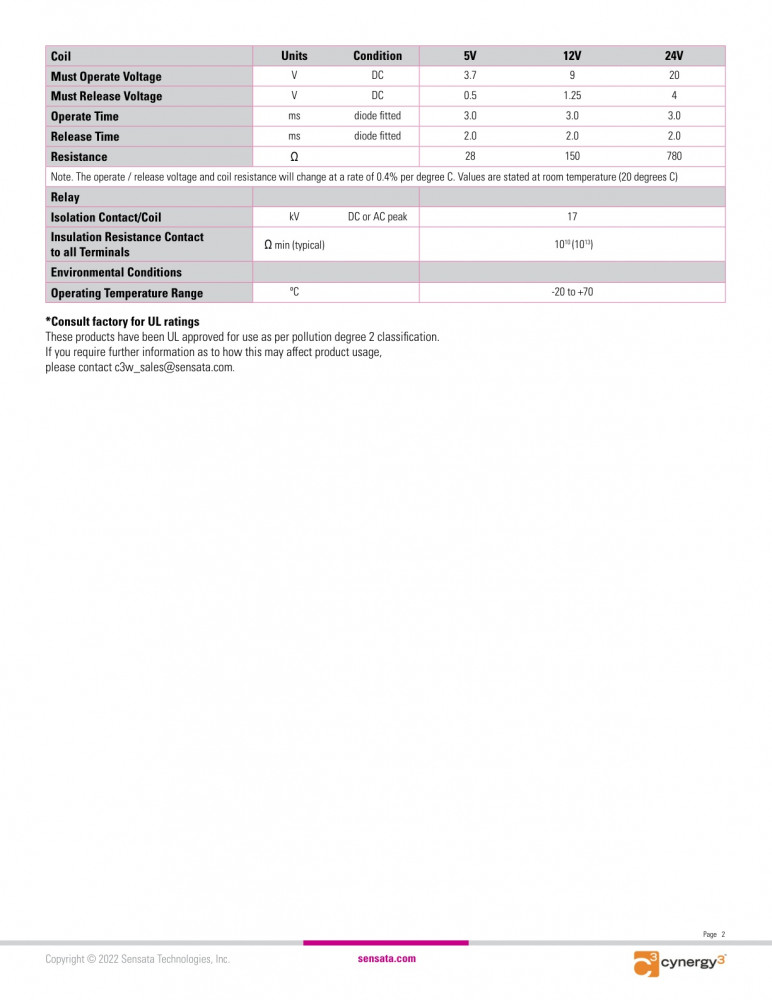 DAT71275TU technical document page 2