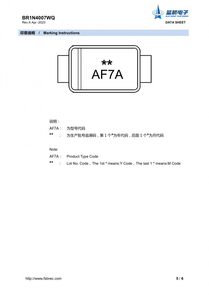 BR1N4007WQ datasheet page 5