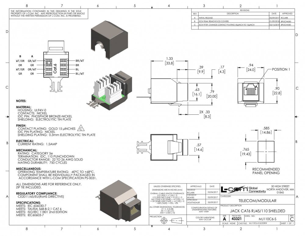 MJ110C6-S technical document preview