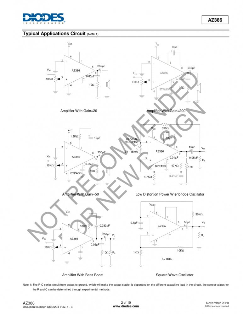 AZ386 datasheet page 2