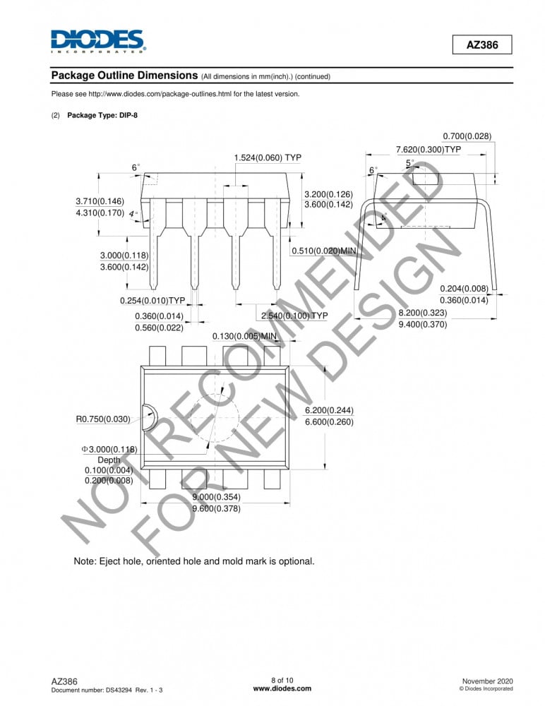 AZ386 datasheet page 8