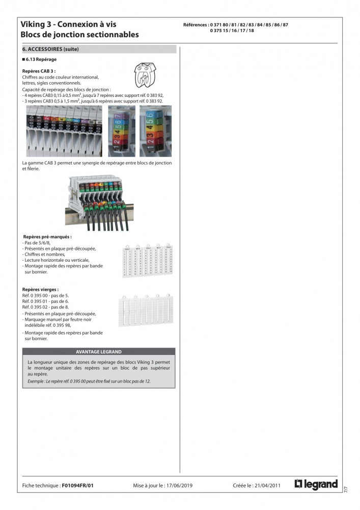 Legrand Viking 3 technical document page 7