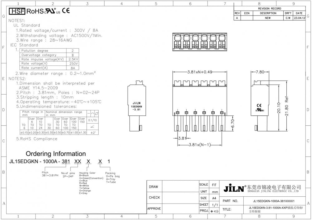 JL15EDGKN-1000A-38109G01 technical document preview
