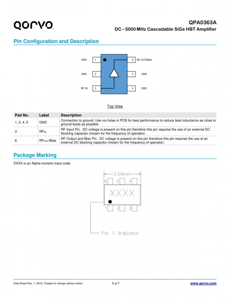 QPA0363A datasheet page 5