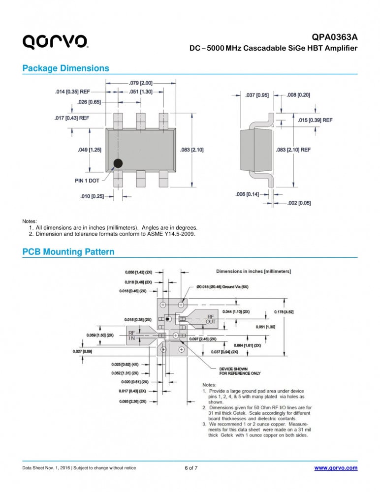 QPA0363A datasheet page 6