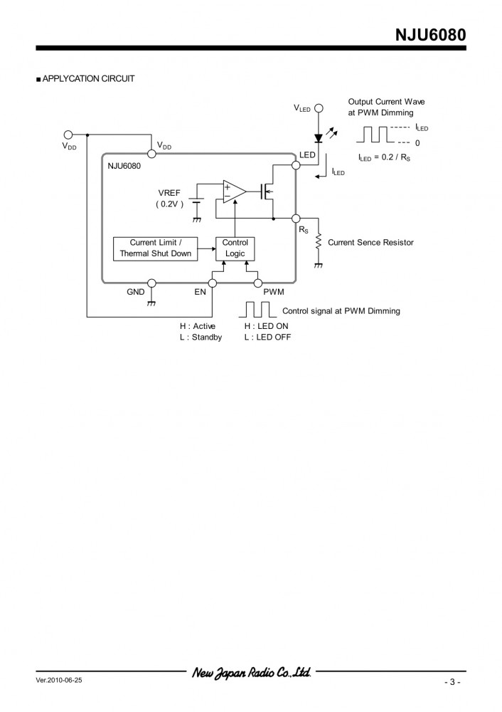 NJU6080 technical document page 3