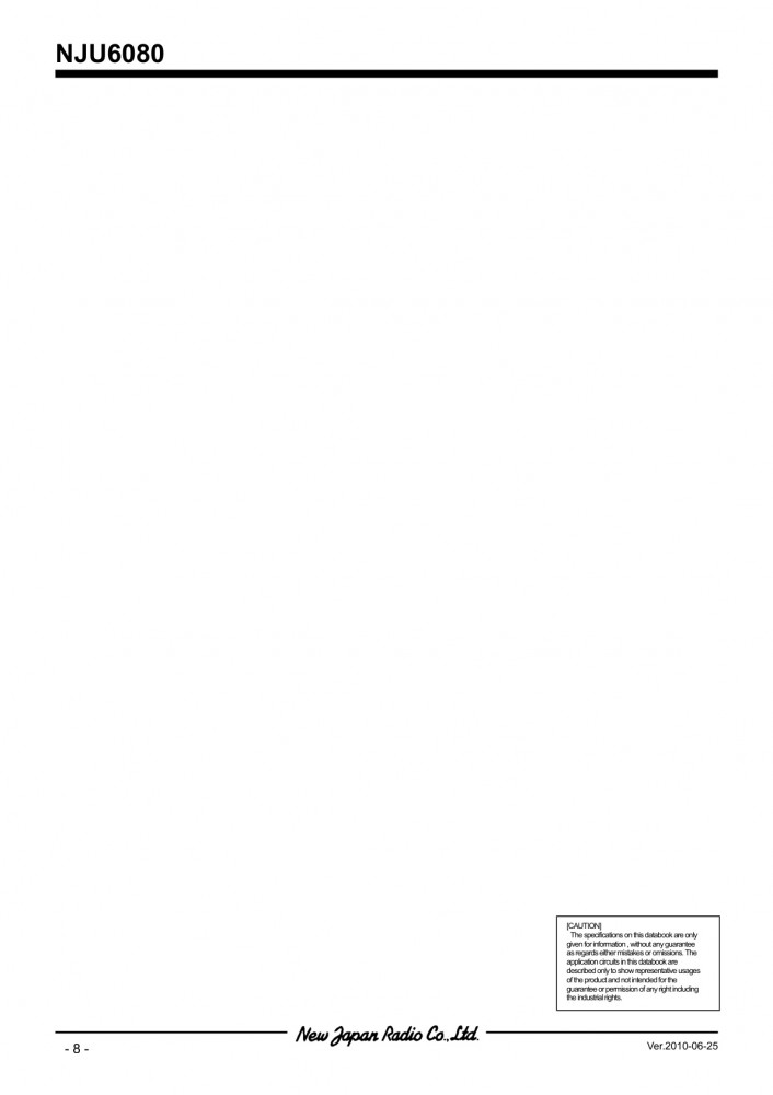 NJU6080 technical document page 8