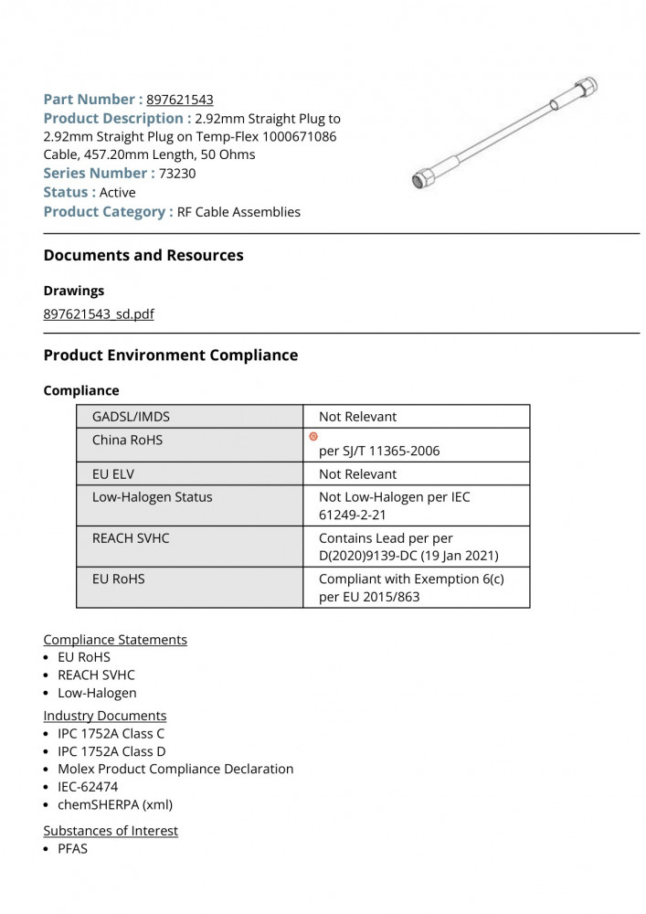 897621543 product drawing, page 1