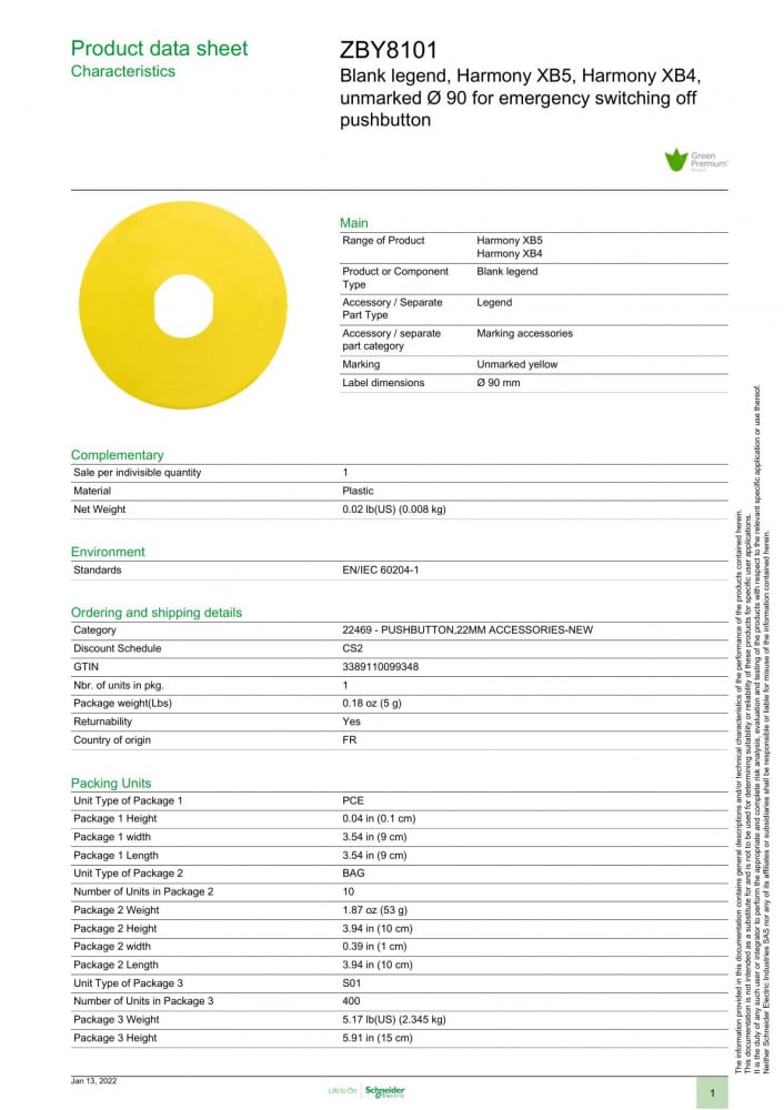 ZBY8101 technical document page 1
