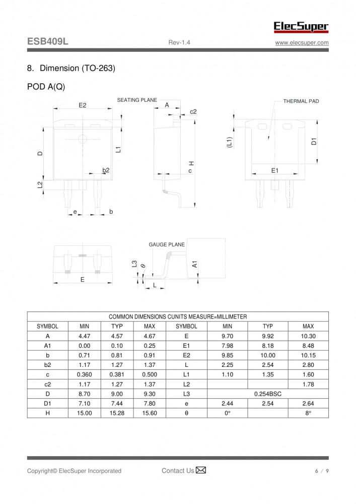ESB409L datasheet page 6