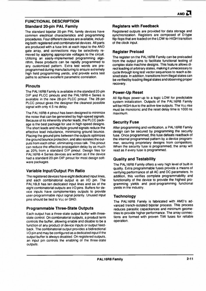 PAL16R8-5JC-RE datasheet page 10