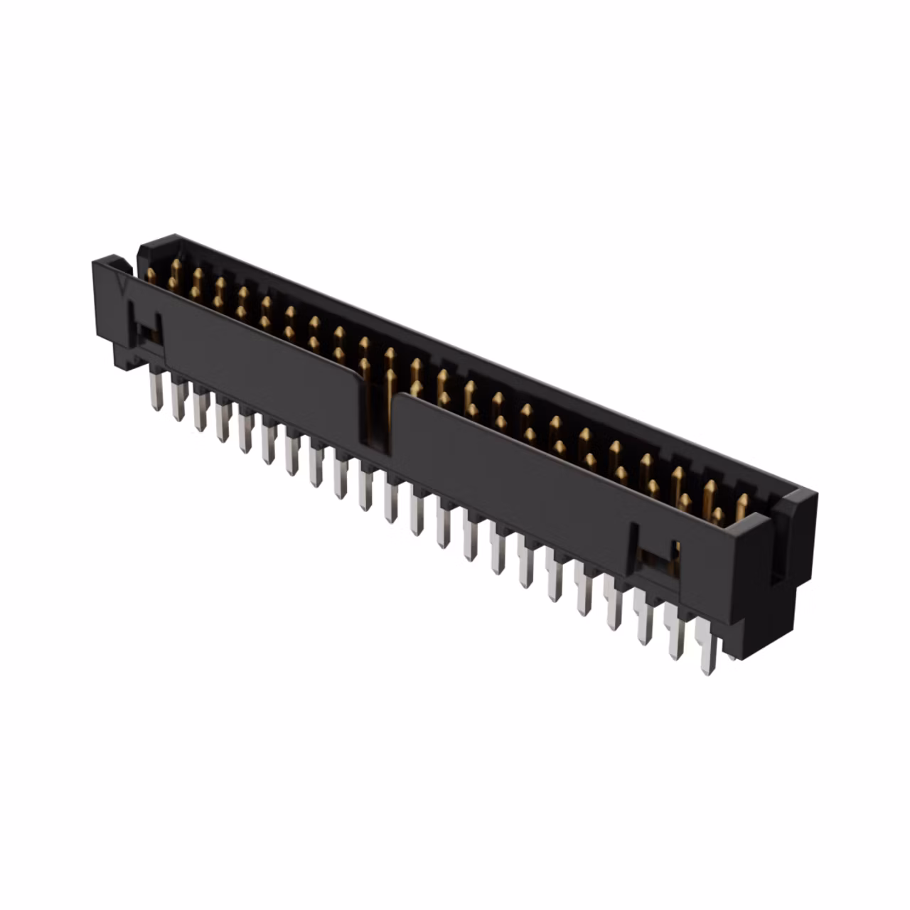 2.00mm Pitch, Milli-Grid PCB Header, Dual Row, Vertical, Through Hole, Shrouded, 44 Circuits, 0.76µm Gold (Au) Plating, 2.44mm Tail Length, Dual Side Slots, Dual Friction Locks, Center Polarization, Tube for sale
