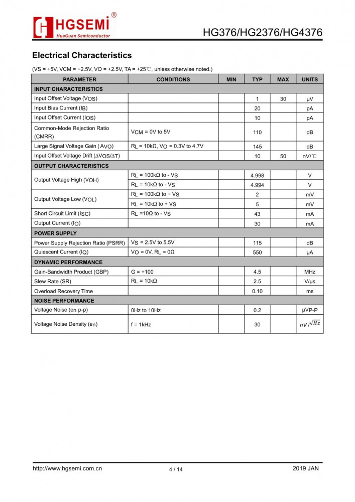 HG376M5/TR datasheet page 4