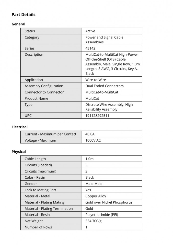 MOLEX 451420310 technical document image 2