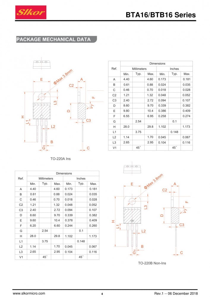 BTB16-800B datasheet page 4