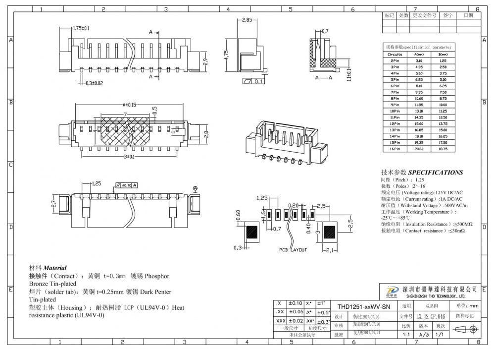 THD1251-05WV-SN technical document preview
