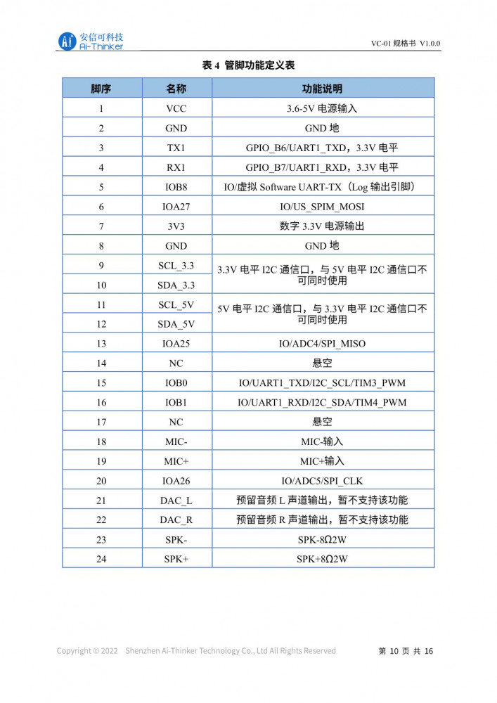 VC-01 technical document page 10