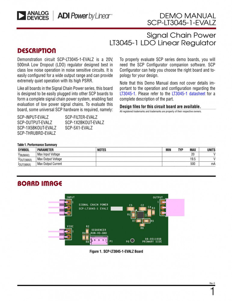 SCP-LT3045-1-EVALZ document page 1