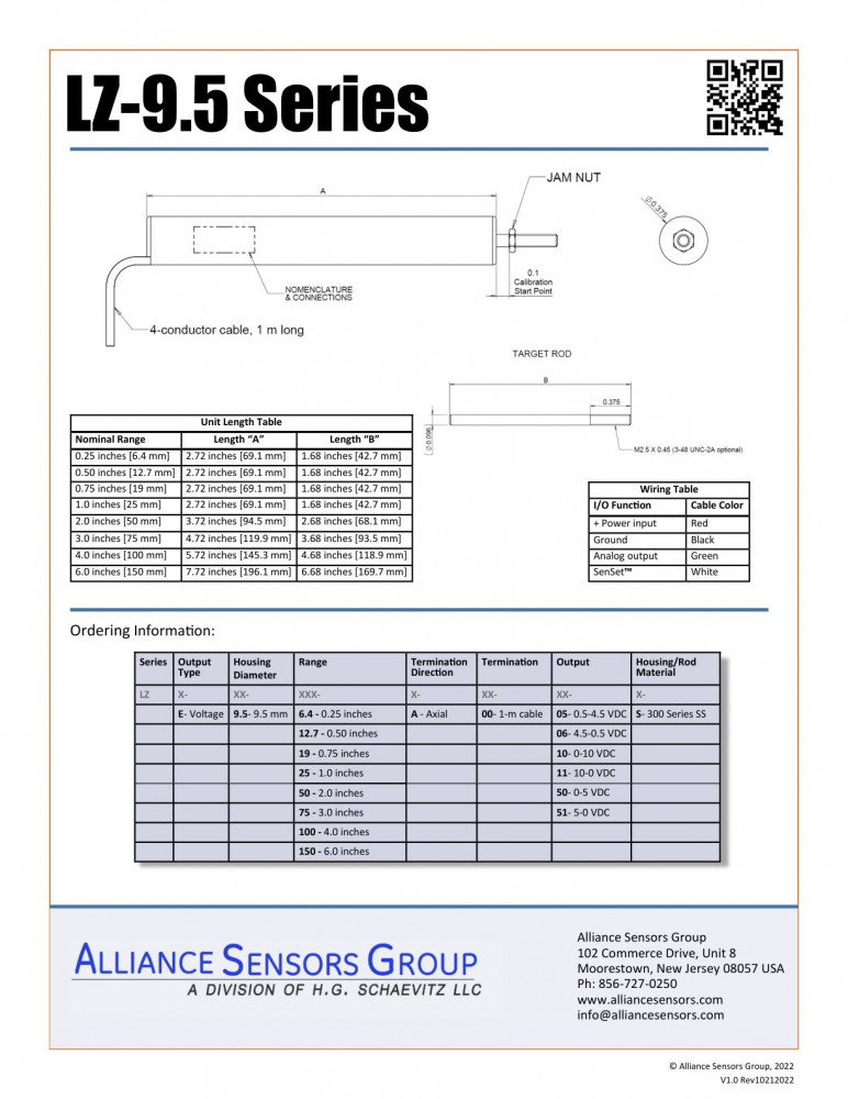 LZ-9.5 Series technical document page 2