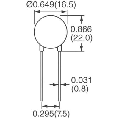 BOURNS MOV-14D121K Metal Oxide Varistor (MOV)