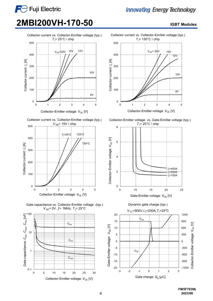 2MBI200VH-170-50 datasheet page 4