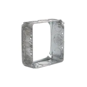 4 in. Square Extension Ring, Drawn, 1-1/2 in. Deep, Eight 1/2 in. and Four 3/4 in. KO's for sale