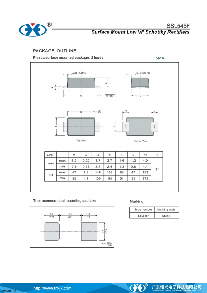 SSL545F datasheet page 3