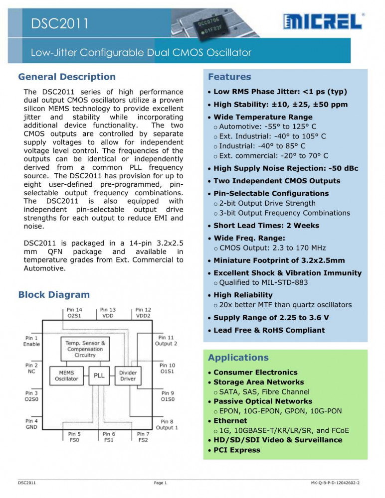 DSC2011 technical document, page 1