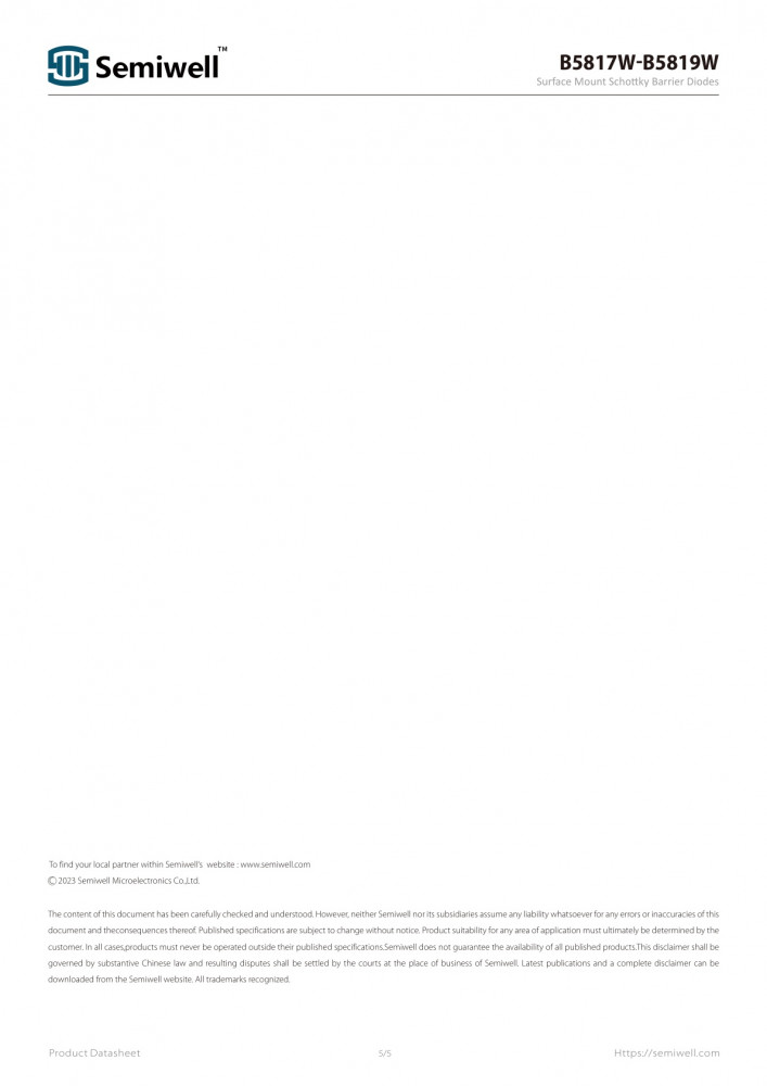 B5819W datasheet page 5