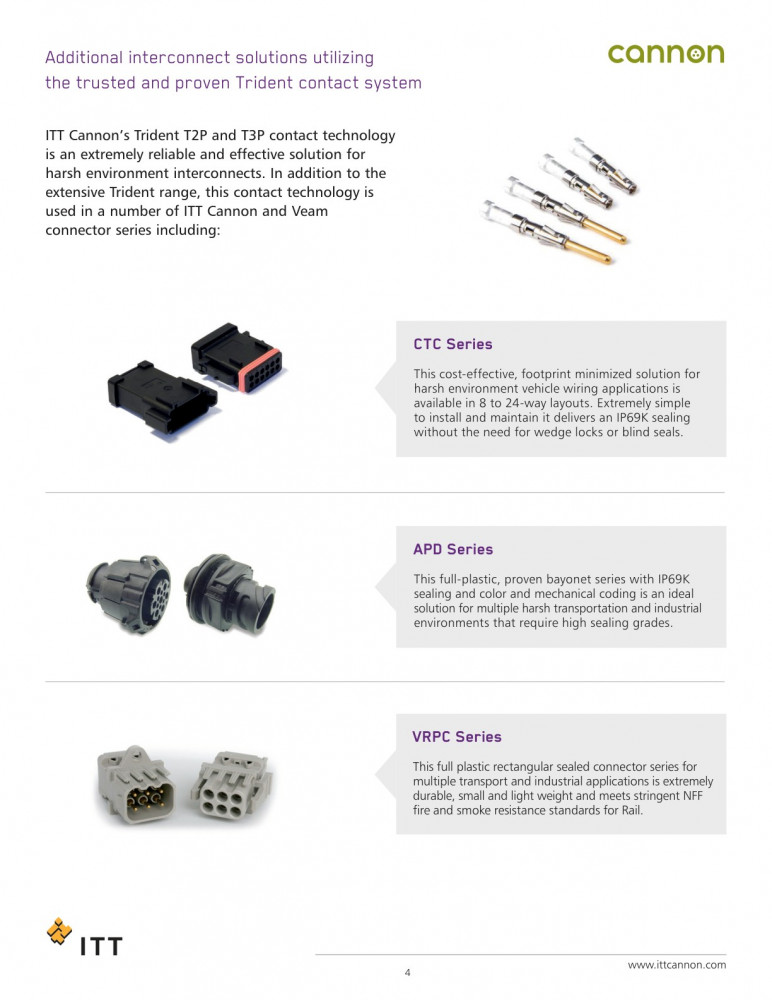 ITT CANNON Trident documentation page 4
