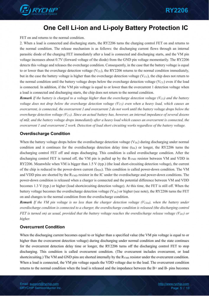 RY2206 datasheet page 5