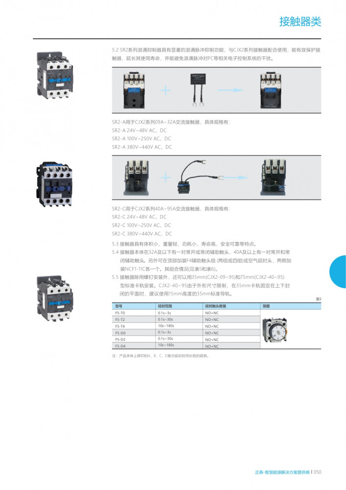CJX2 series technical document page 5