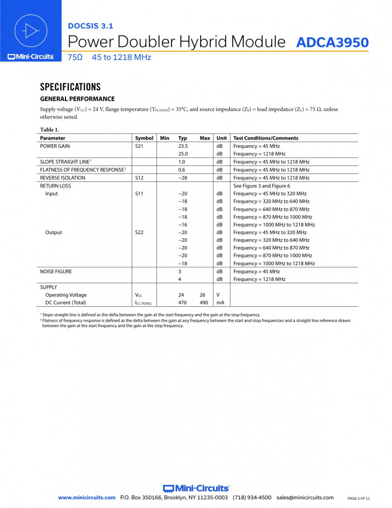 ADCA3950 technical document, page 3