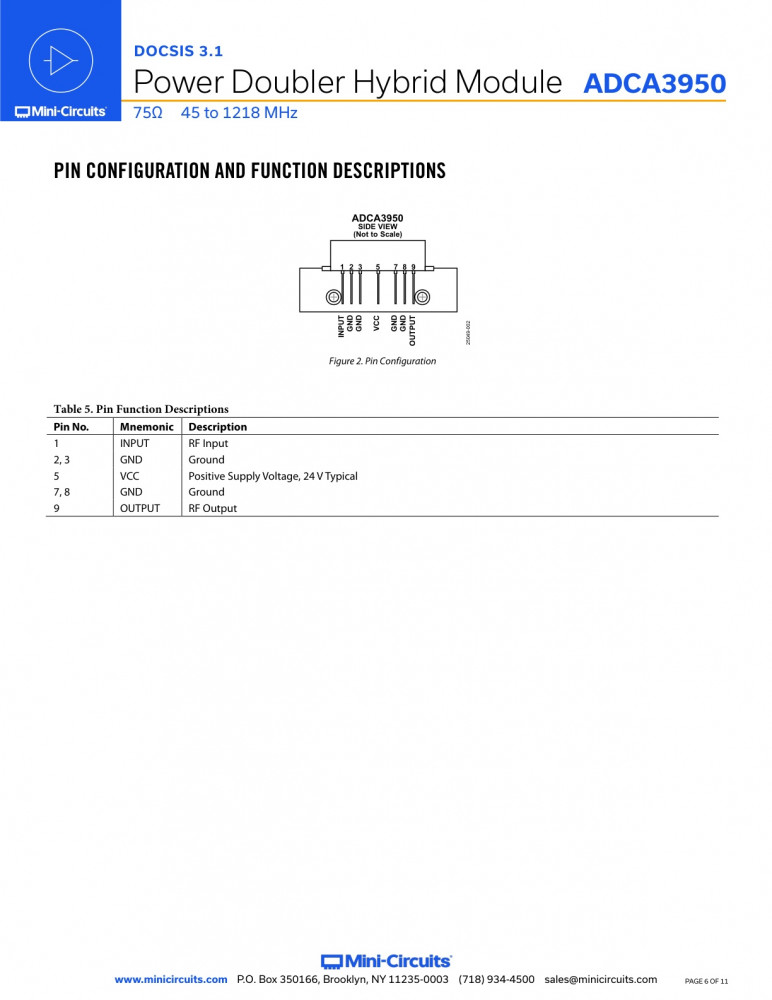 ADCA3950 technical document, page 6