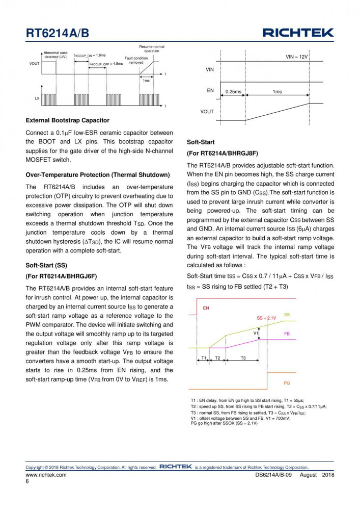 RT6214BHRGJ6F datasheet page 6