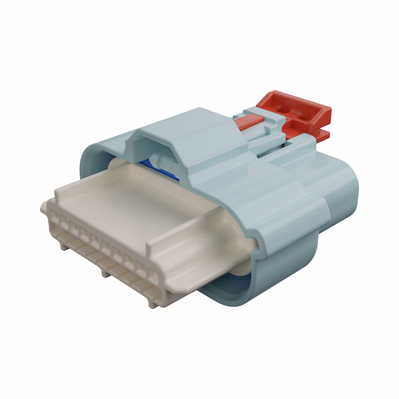 Squba Sealed Receptacle Assembly with CPA, 1.80mm Pitch, Single Row, 10 Circuits, Mint for sale