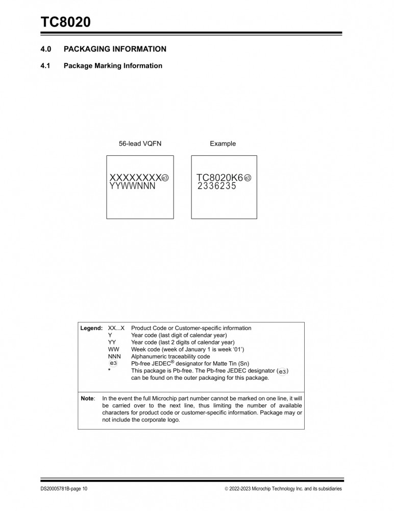 TC8020 datasheet page 10