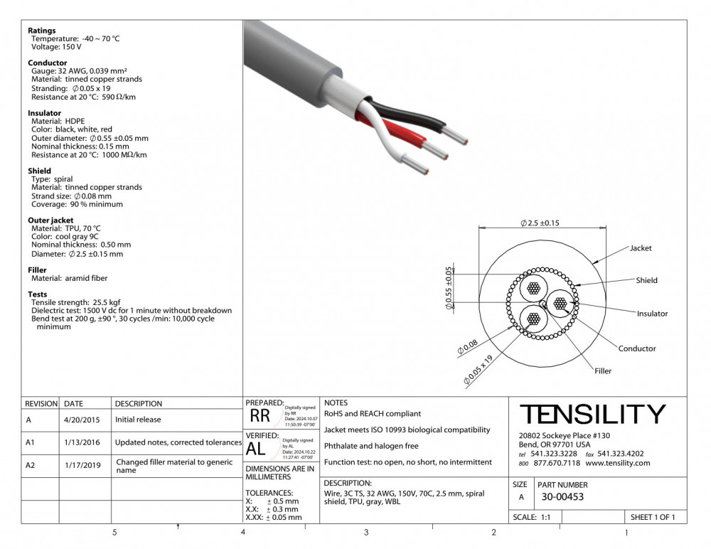 Tensility International 30-00453 product drawing